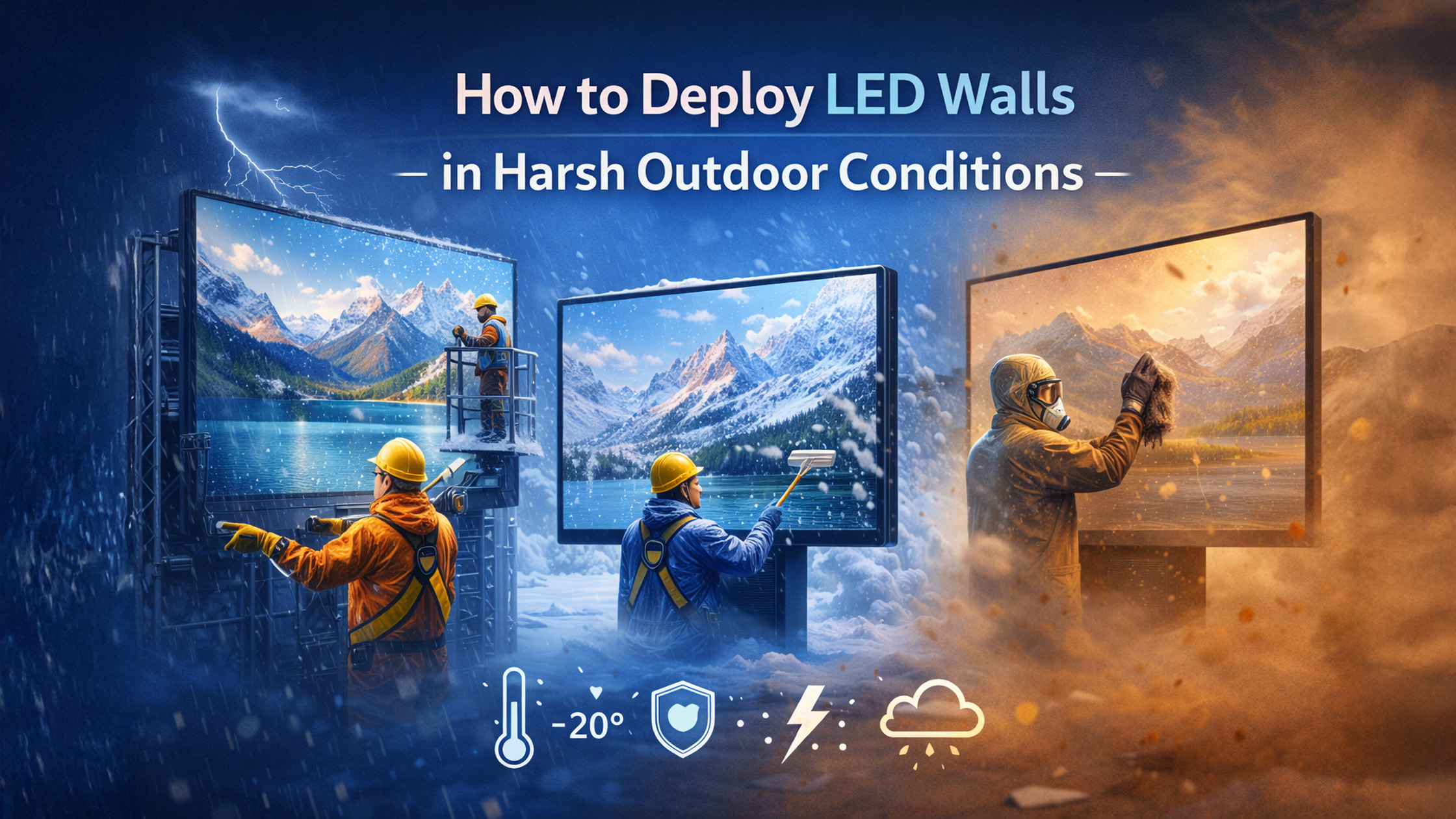 Deploy LED Walls Outdoors | GoLive eTechnologies India