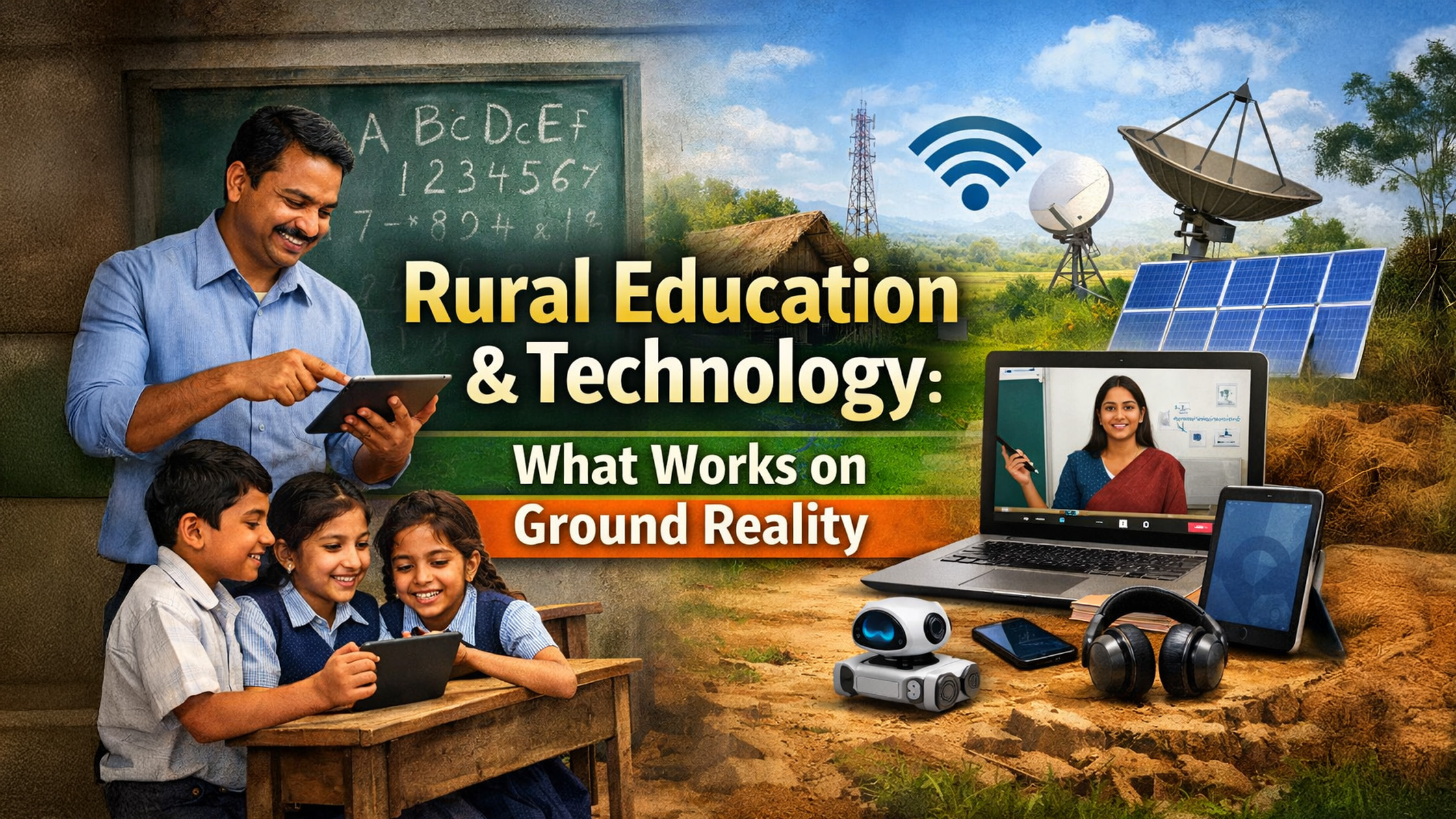 Rural Education & Technology in India | Smart Boards That Work on Ground
