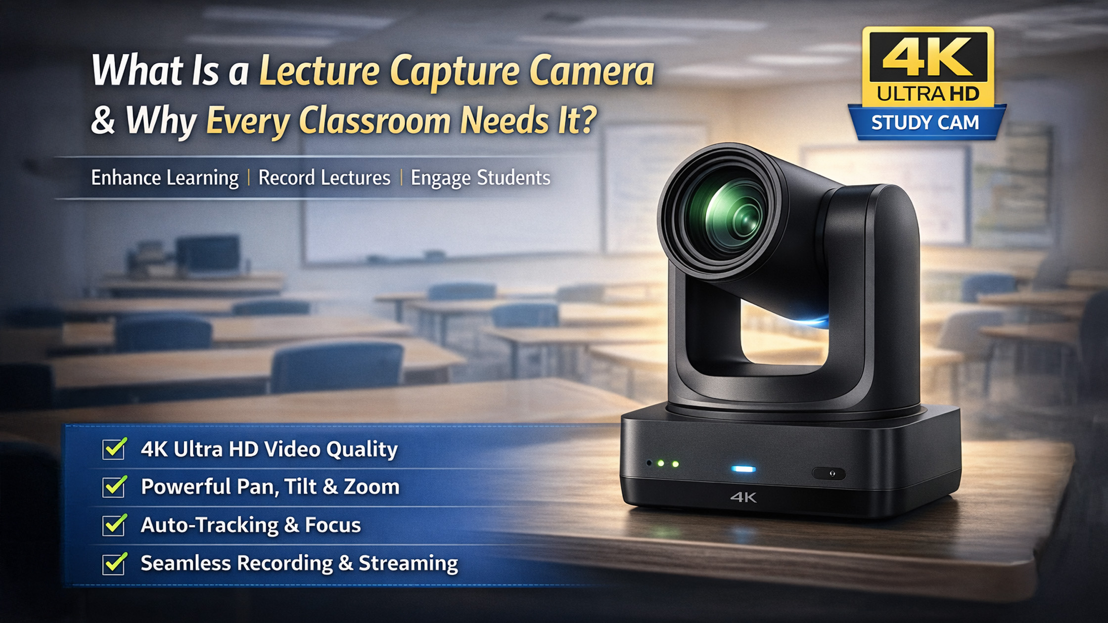 Lecture Capture Camera: Why Every Classroom Needs a Study Cam in 2025