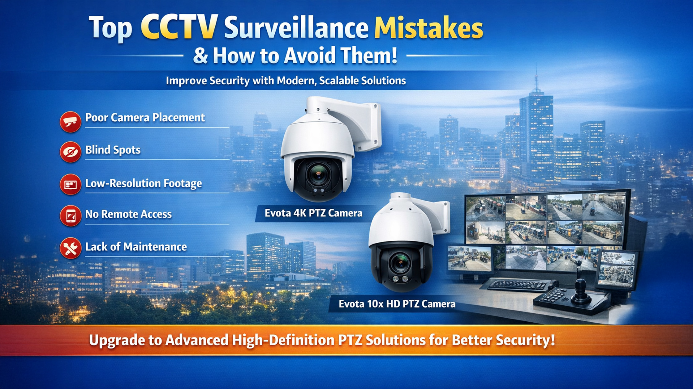 Top CCTV Surveillance Mistakes Businesses Make | GoLive eTechnologies