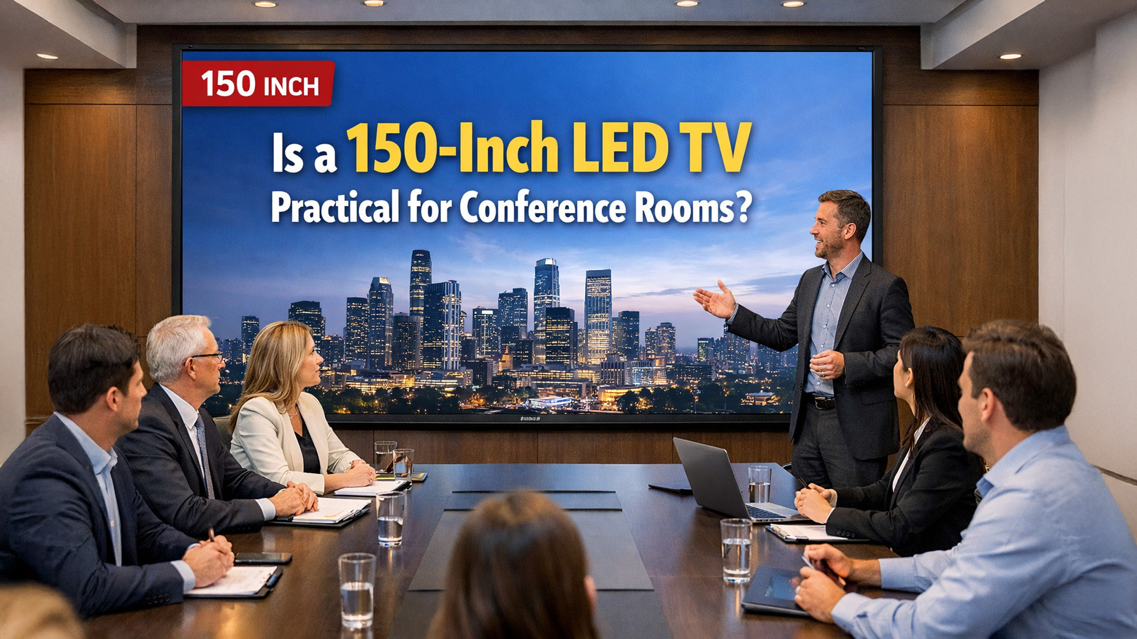 150-Inch LED TV for Conference Rooms | GoLive eTechnologies India