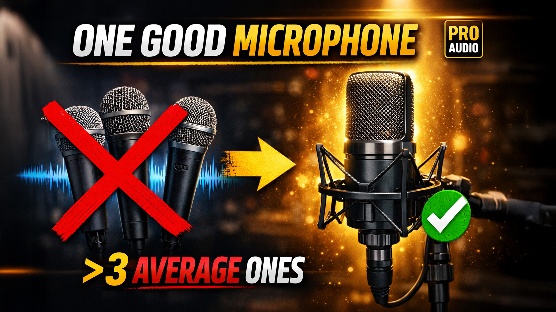 One Good Microphone Beats Three Average Ones | GoLive eTechnologies