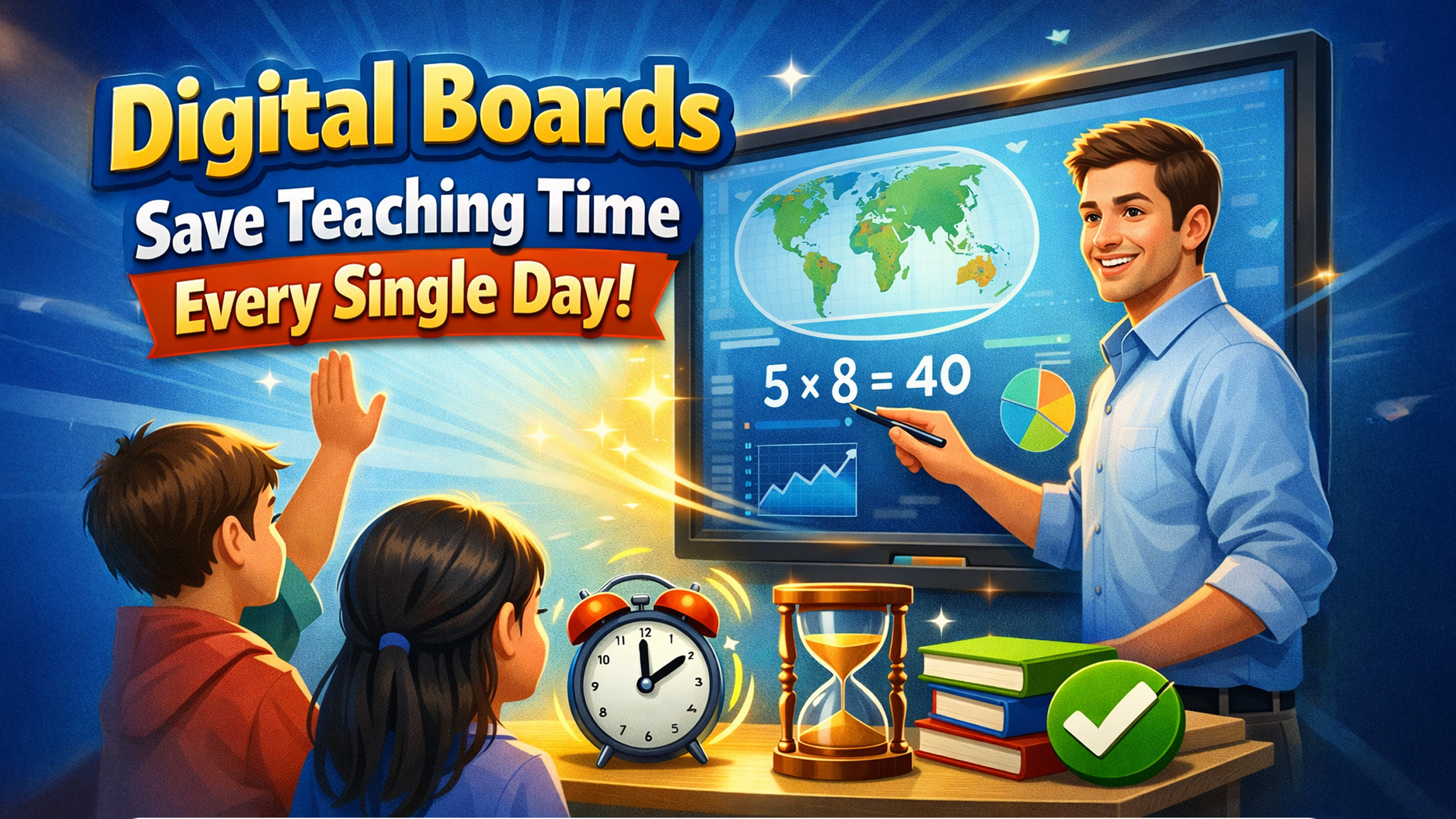 Digital Boards Save Teaching Time | GoLive eTechnologies India