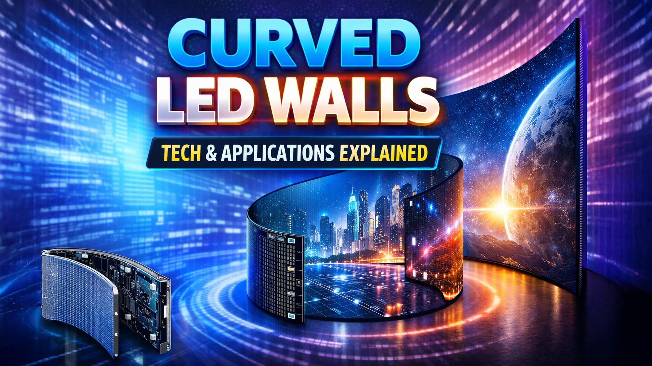 Curved LED Walls Explained | Smart Display Solutions India