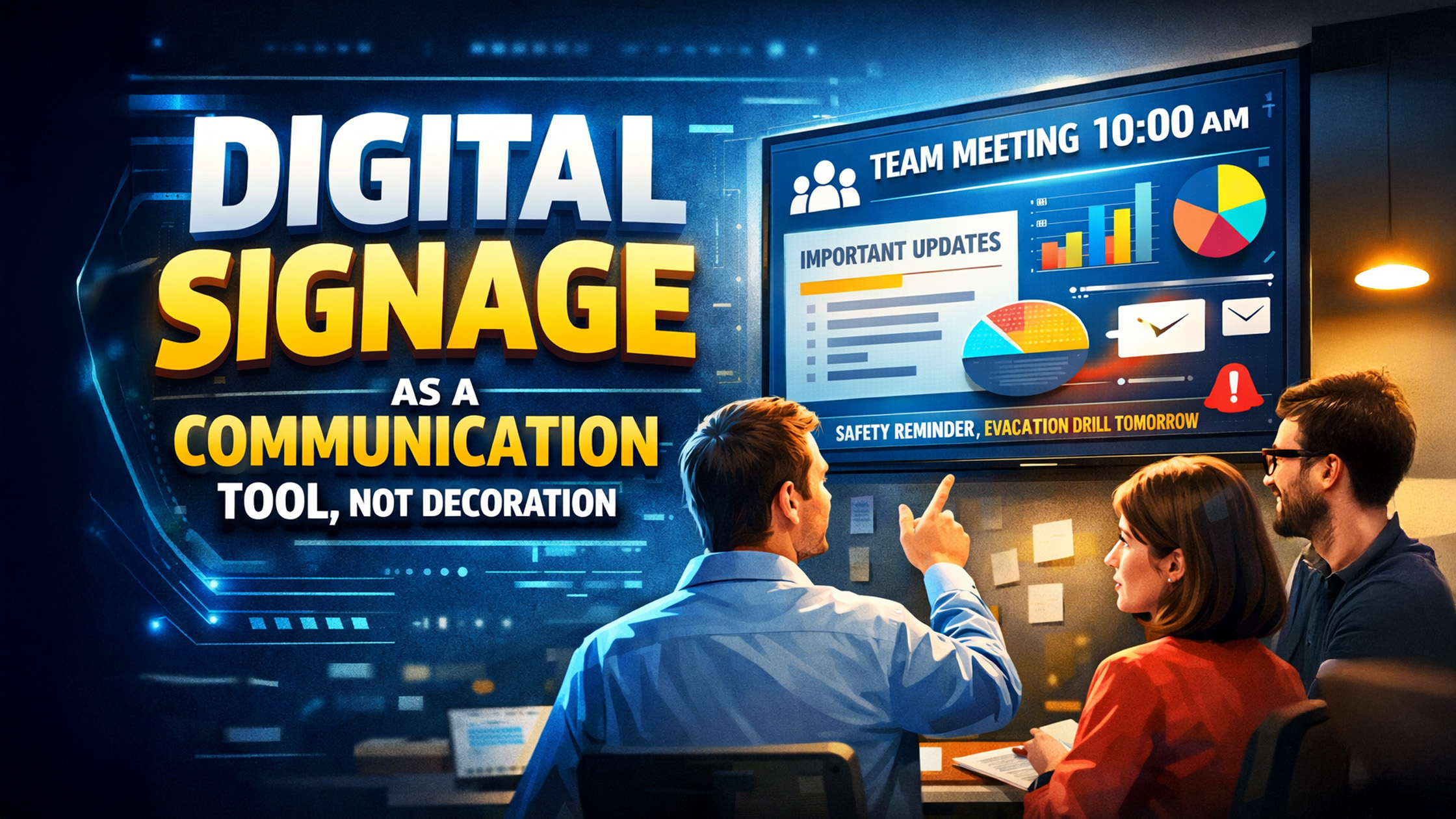 Digital Signage as a Communication Tool | GoLive eTechnologies India