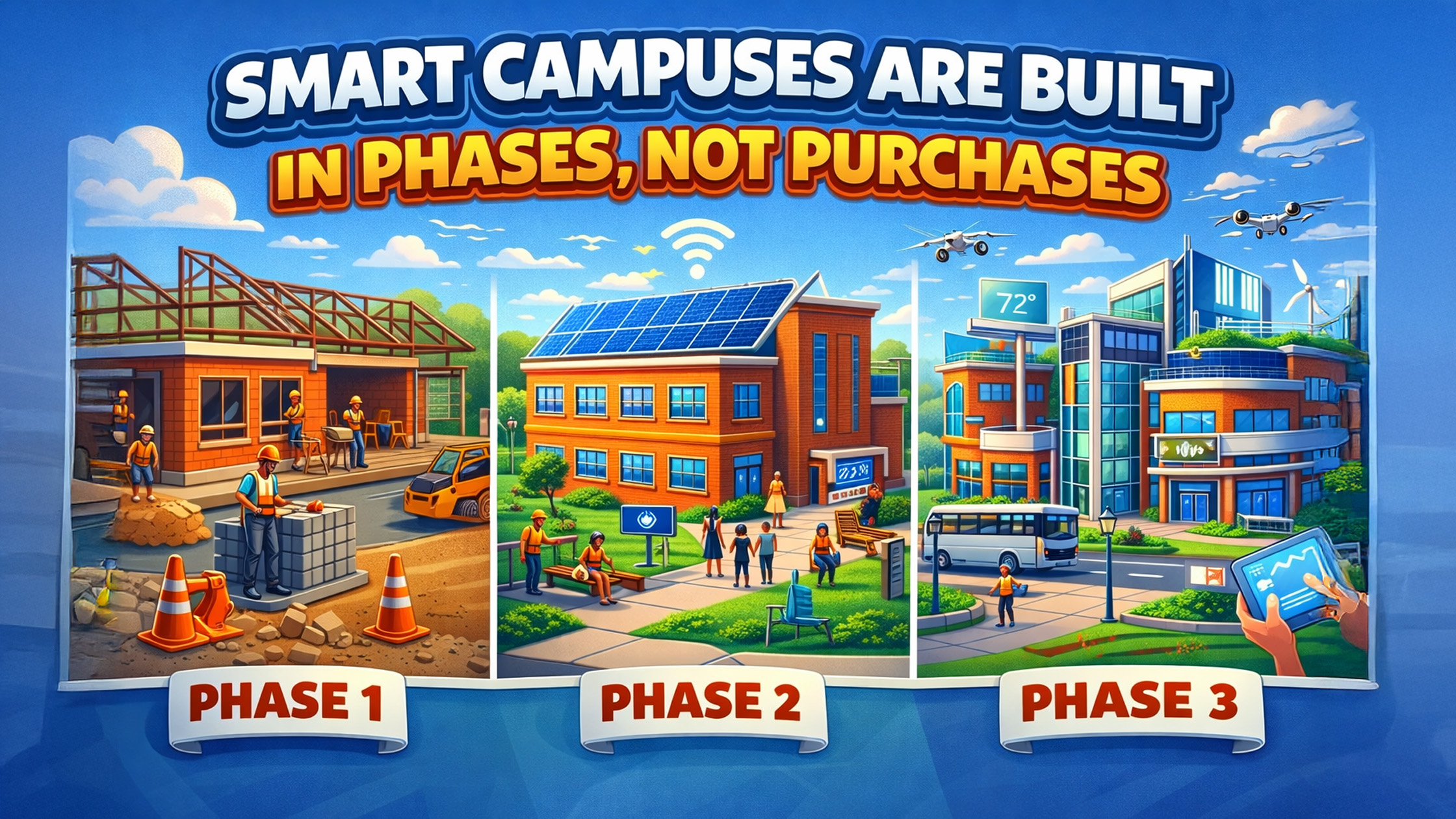 Smart Campuses Are Built in Phases | GoLive eTechnologies India