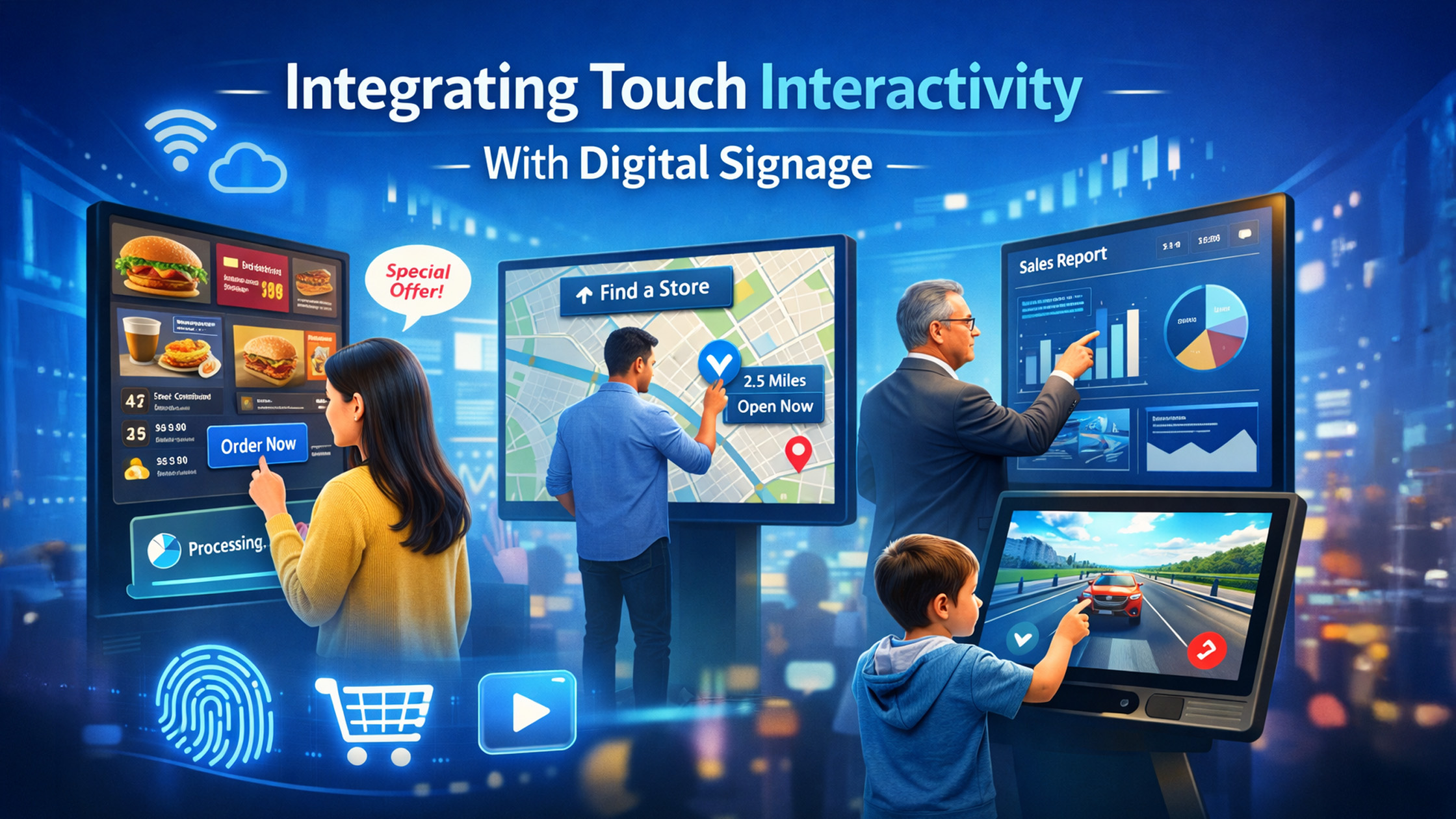 Touch Interactive Digital Signage | Smart Boards India