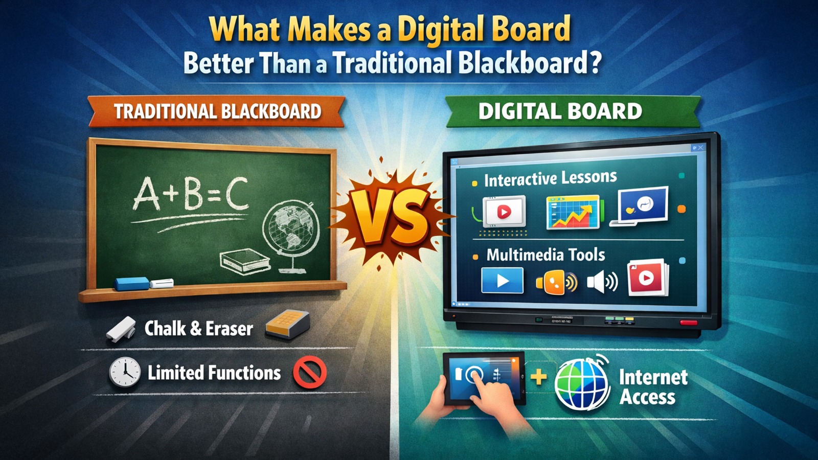 Digital Board vs Blackboard: Why Smart Boards Are Better | GoLive ...